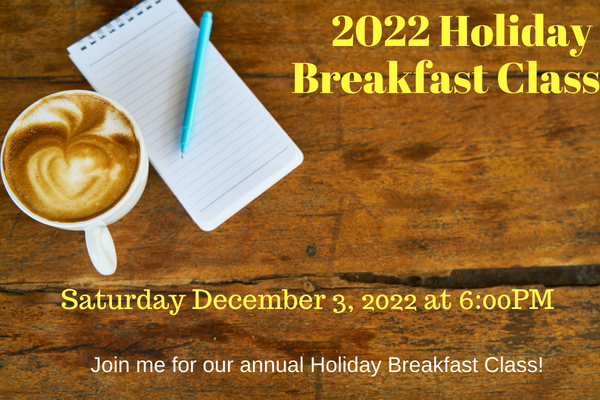 2022 Holiday Breakfast Class - Cooking With C.C.